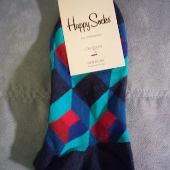 Happy Socks | Accessories | Happy Socks Geometric Low Socks | Poshmark